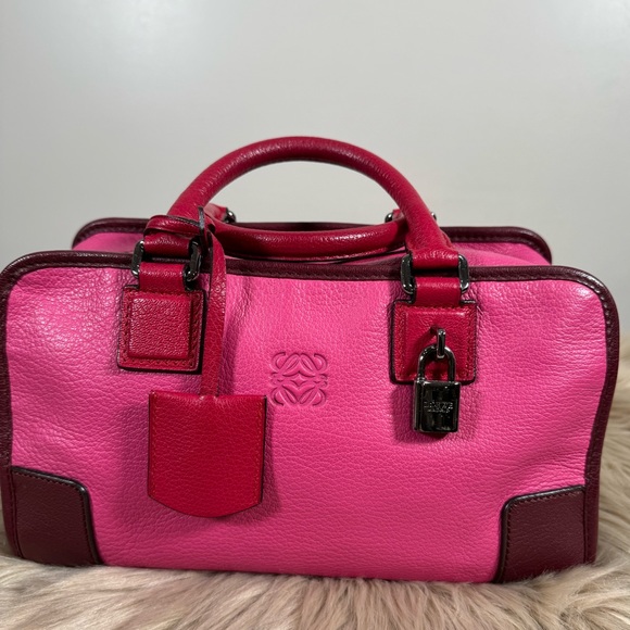 Loewe | Bags | Authentic Loewe 2 Color Way Amazona Leather Handbag No ...